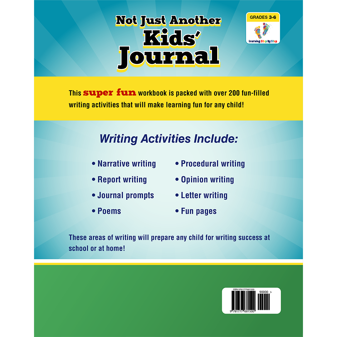 Not Just Another Kids' Journal - Learning Step By Step