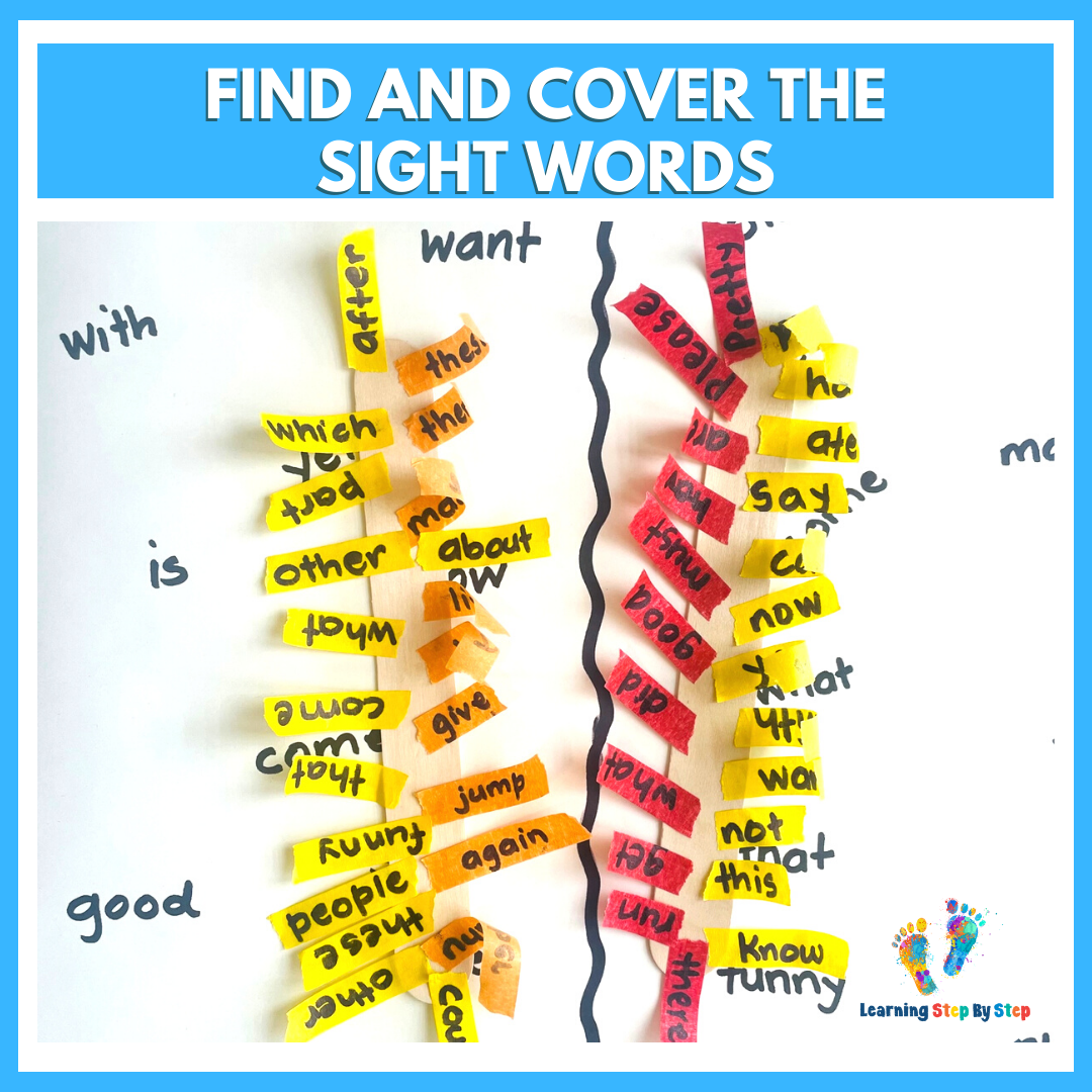 Find and Cover the Sight Words| A Fun, Hands-on Literacy Activity for ...