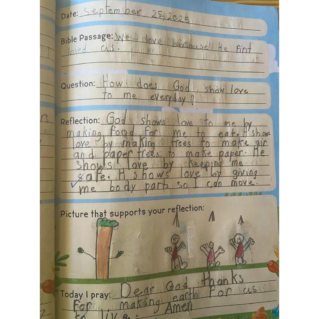 Daily Devotion Reflection Journal for Kids - Learning Step By Step