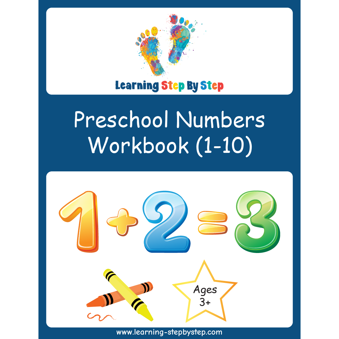 Preschool Numbers Workbook (1–10) - Printable - Learning Step By Step