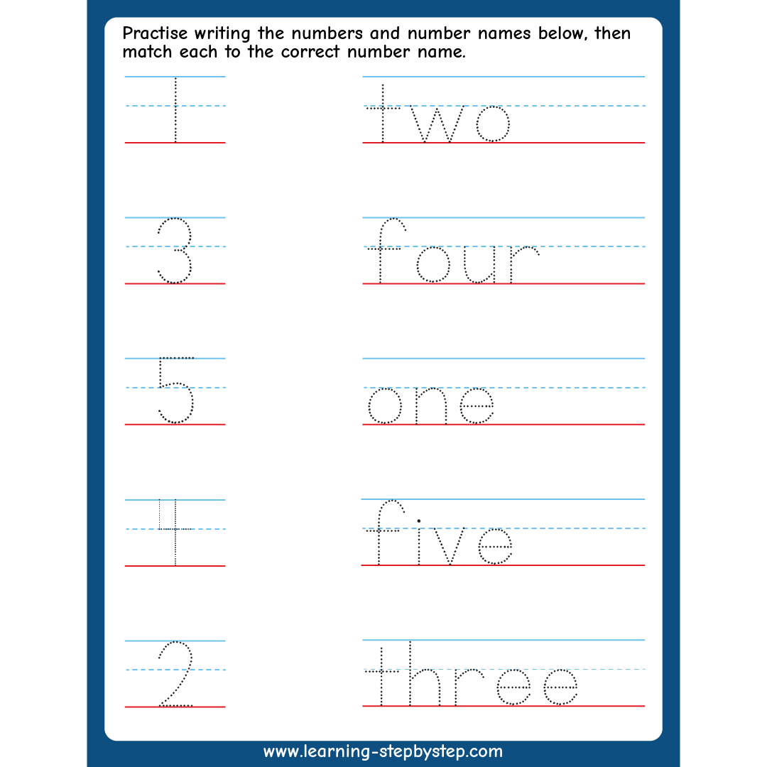 Preschool Numbers Workbook (1–10) - Printable - Learning Step By Step